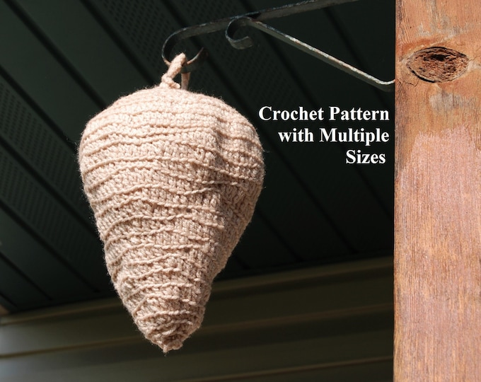 PDF Crochet Hornet Nest Pattern, Wasp Nest Pattern, Outdoor Crochet ...