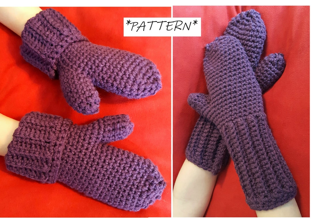 PATTERN ONLY** Kids Crochet Mittens Pattern, Mittens Pdf File, Crochet ...