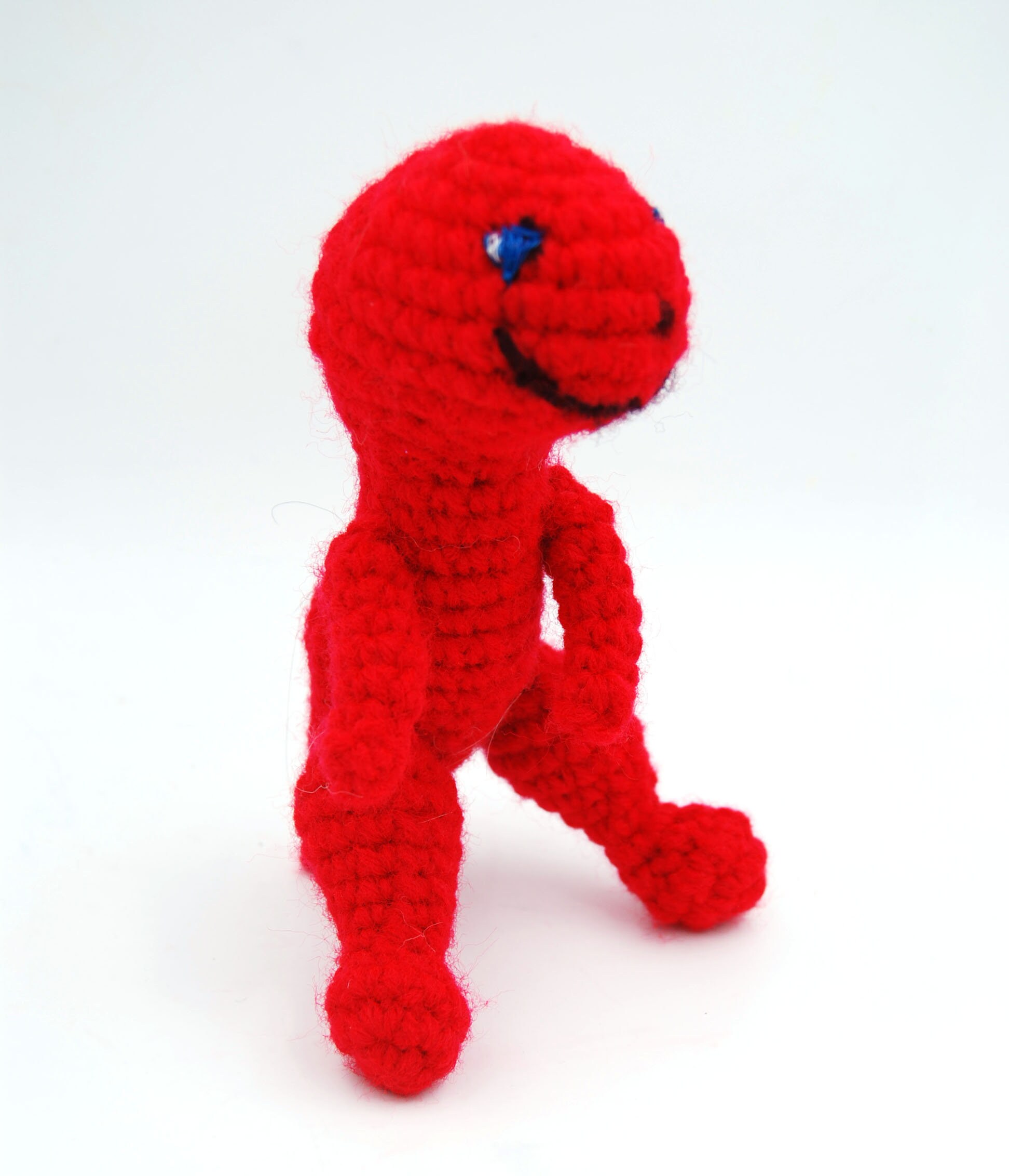 Red dinosaur stuffy red crochet dino plush plush dinosaur | Etsy