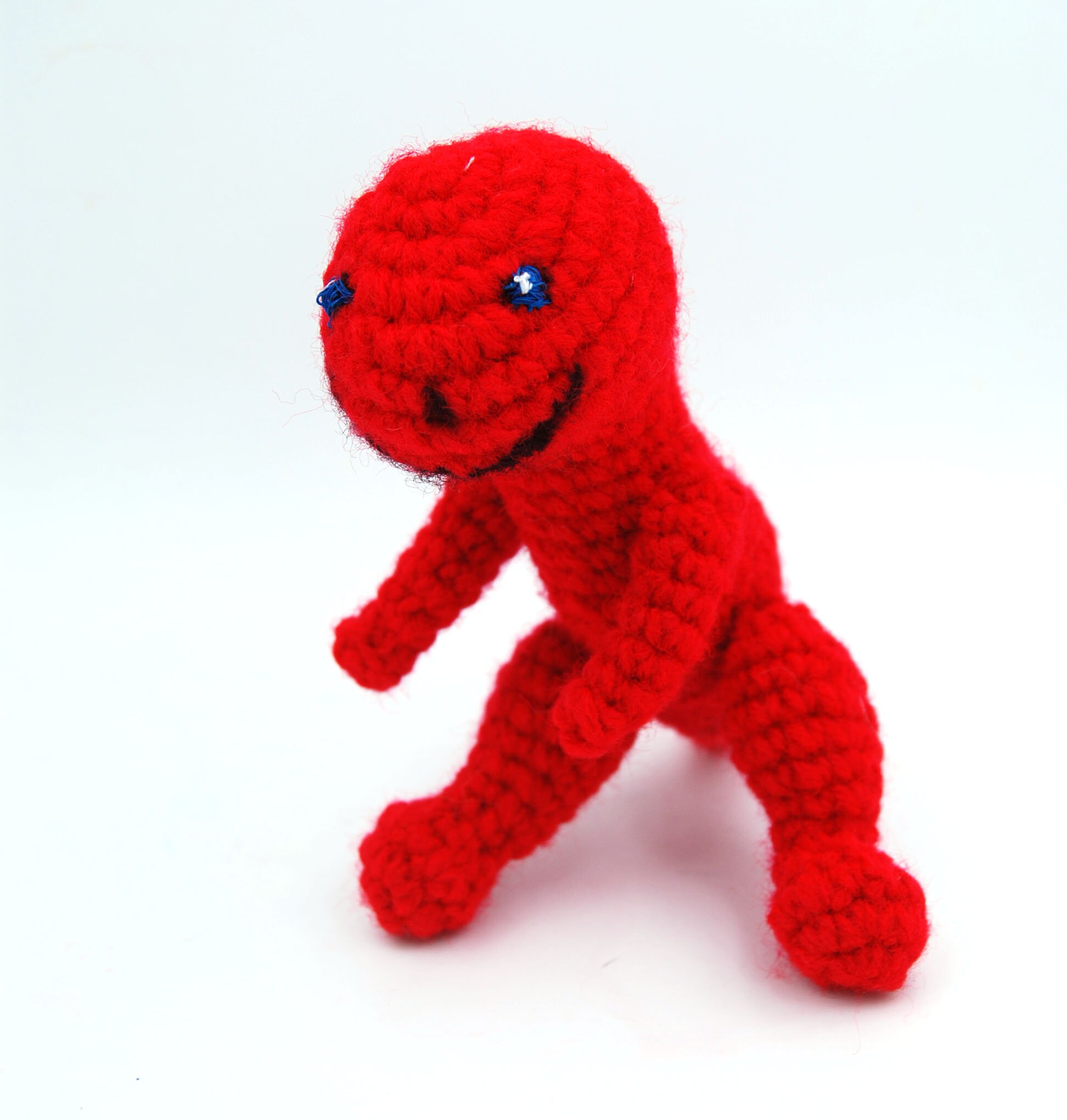 Red dinosaur stuffy red crochet dino plush plush dinosaur | Etsy