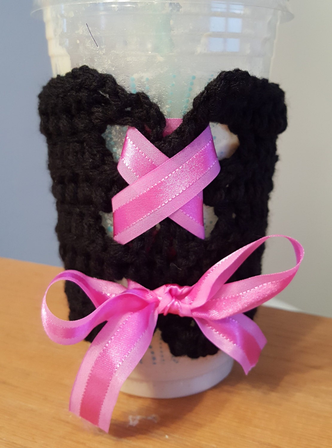 Crochet Corset Coffee Cozy. Adjustable Cozy. Can Cozy. Knit | Etsy