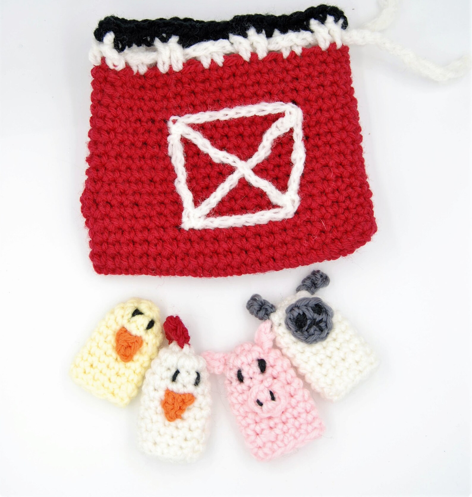 Farm Themed Finger Puppets and Bag Farm Animal Toy Set Kid | Etsy