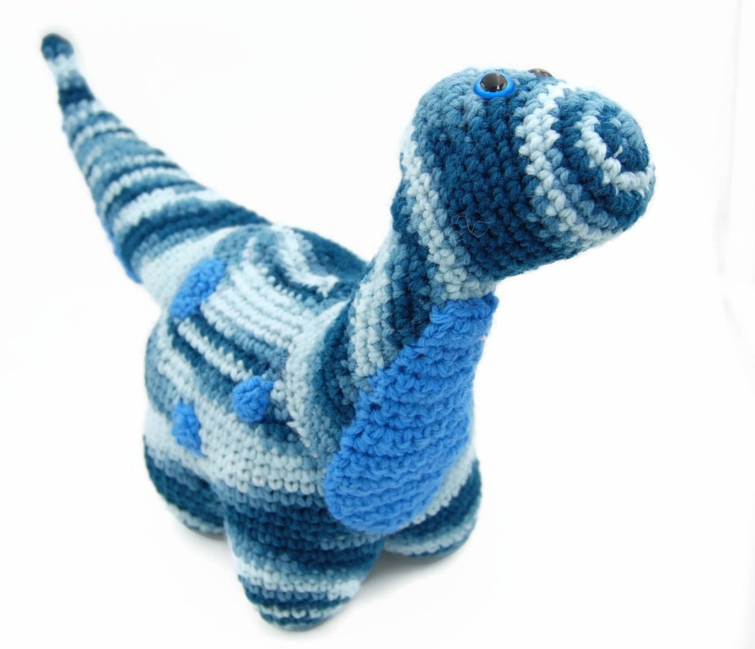Blue Dino Stuffy, Stuffed Dinosaur Gift for Toddler, Dino Stuffed ...