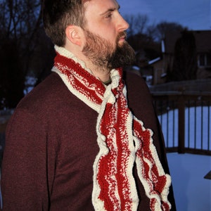Bacon Scarf, Food Scarf, Bacon Lover, Crochet Bacon Scarf. Crochet Food ...
