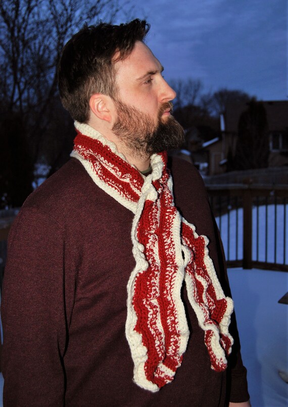 Bacon Scarf Knitting Pattern