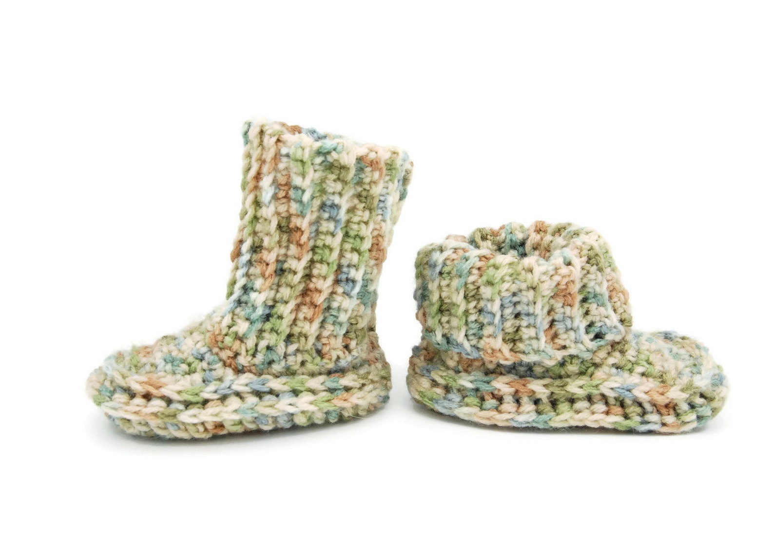 Gender Neutral Foldover Baby Booties Toddler Slippers Baby | Etsy