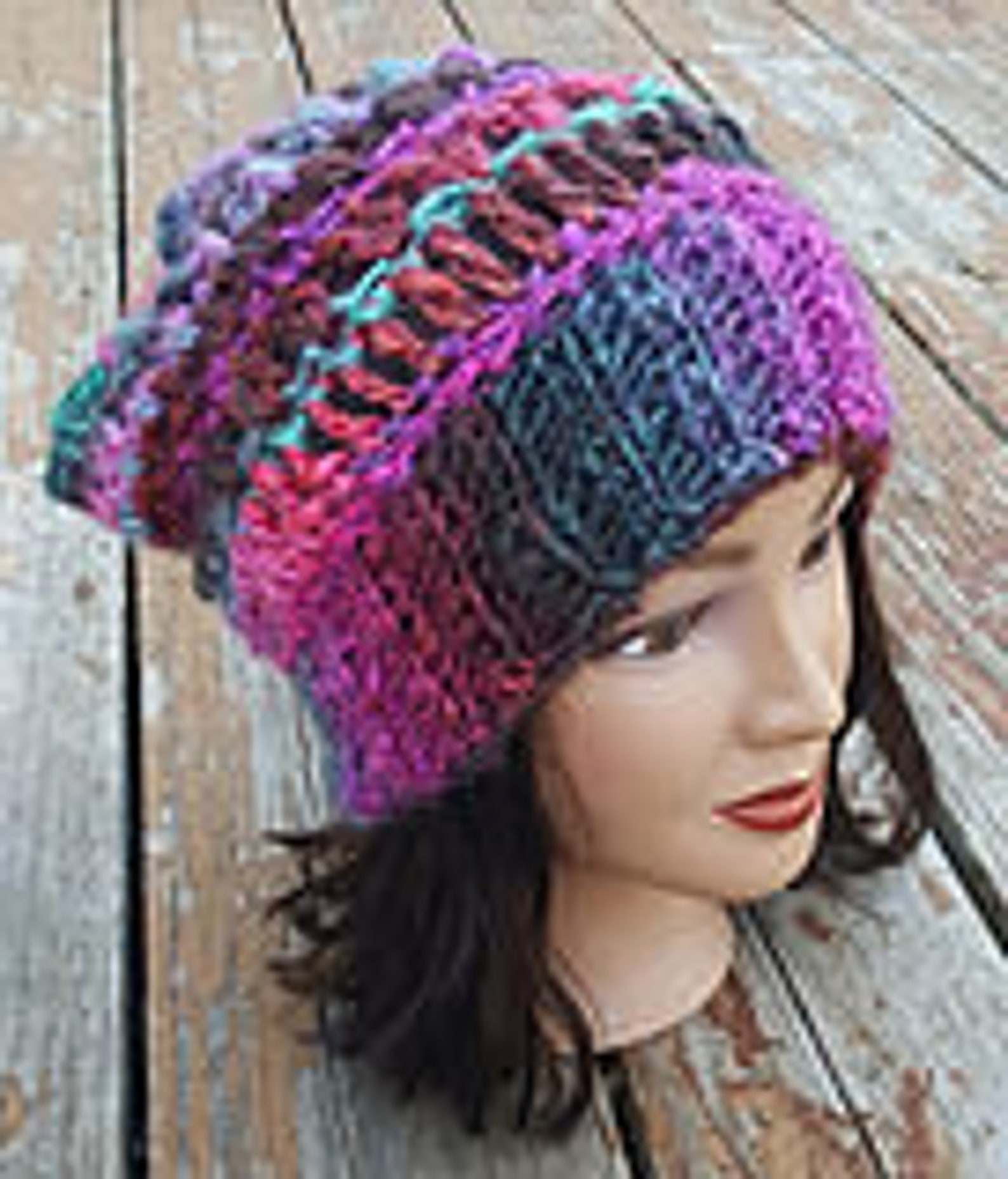 Unique Crochet Hat PATTERN Crochet Hat Pdf Crochet Slouchy | Etsy