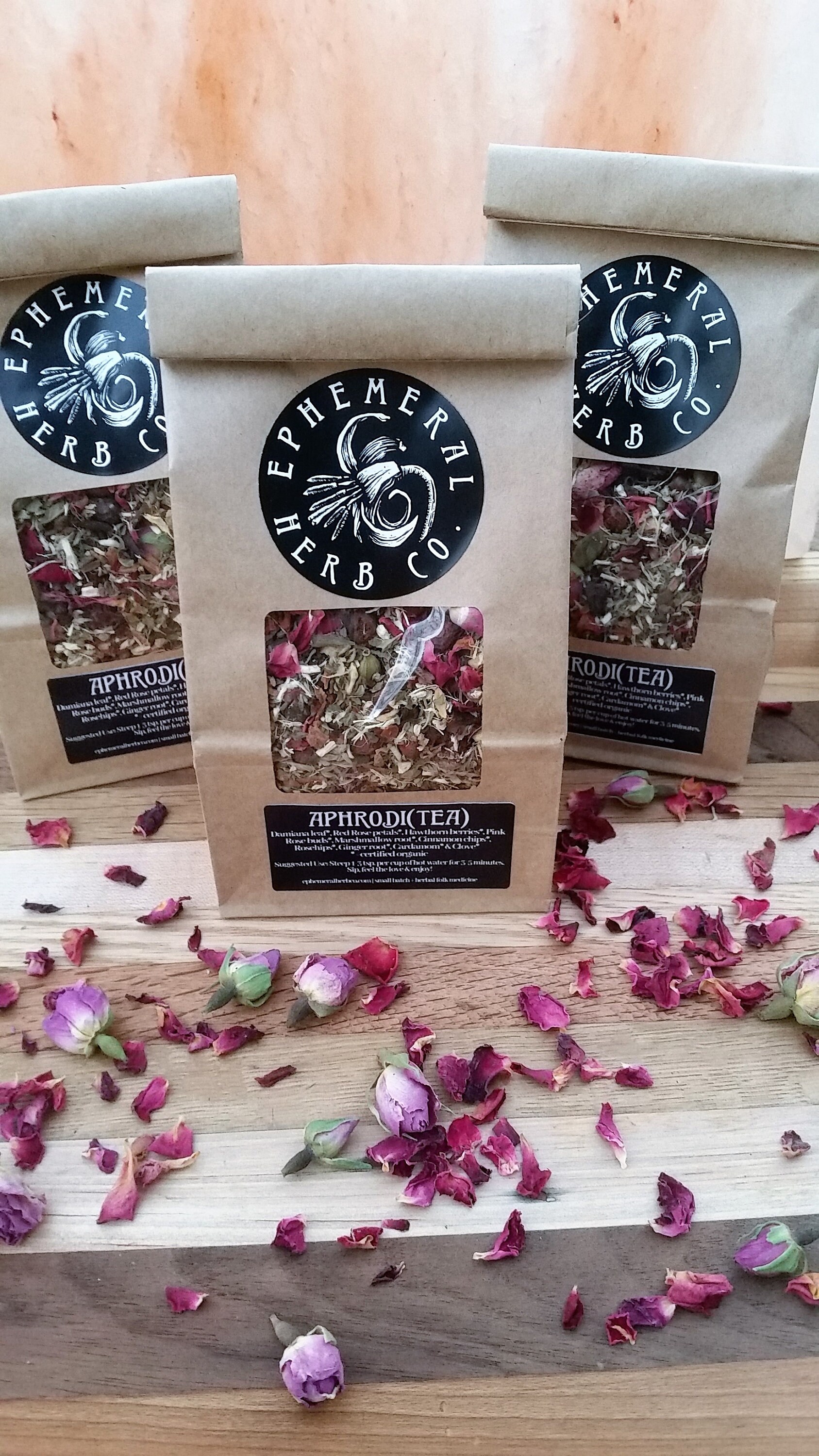 Aphroditea // Love Tea // Aphrodisiac Blend // Warming, Relaxing, Heart ...