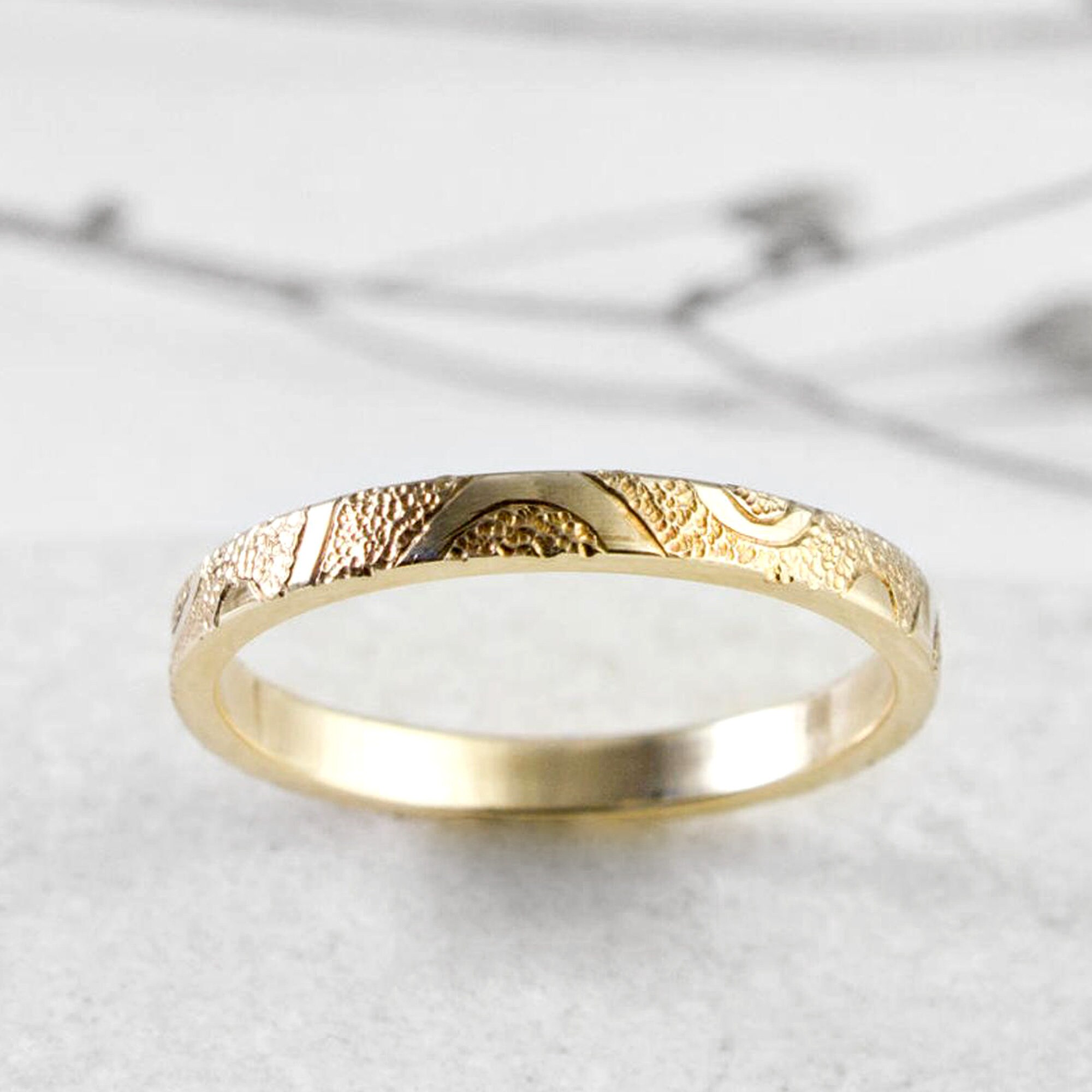 Hand Engraved Gold Ring by Nick Ovchinikov Handmade in - Etsy Sweden