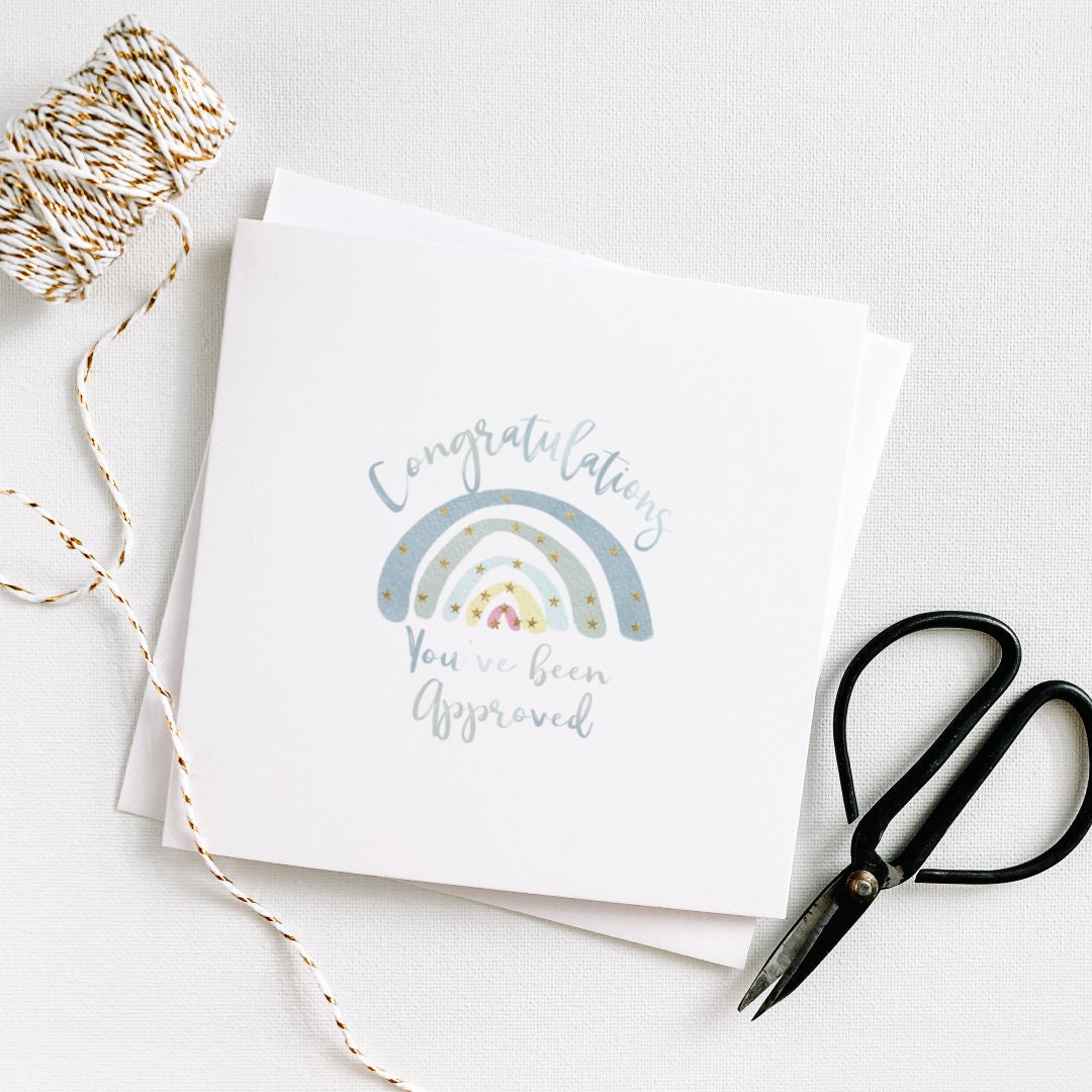 Congratulations You've Been Approved Adoption Card/ - Etsy