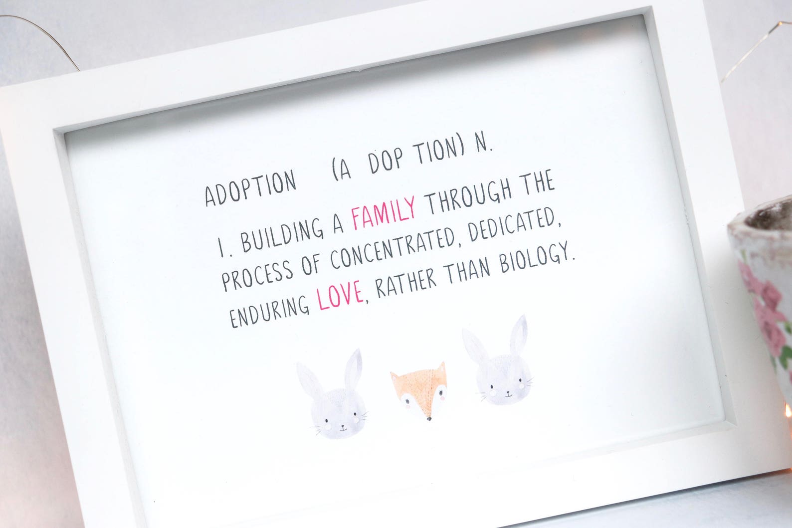Adoption Definition Print | Etsy