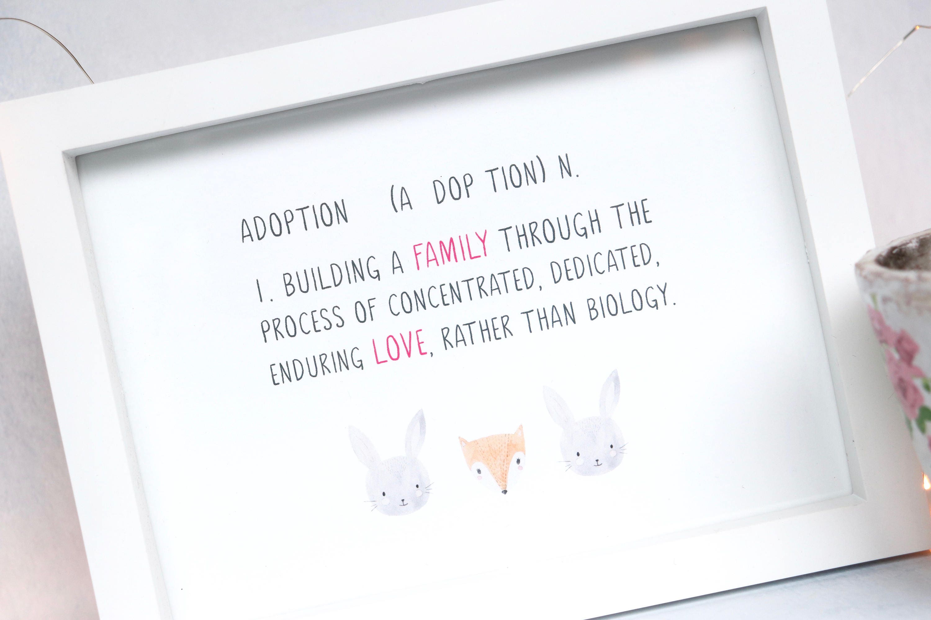 Adoption Definition Print - Etsy UK
