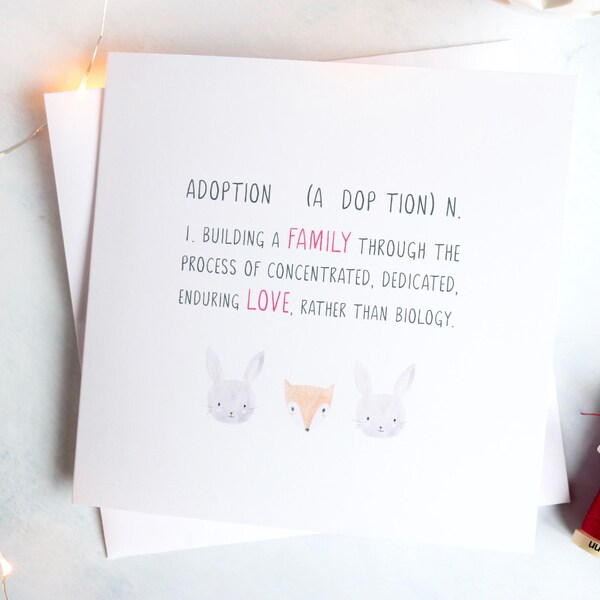 Adoption Card - Etsy UK