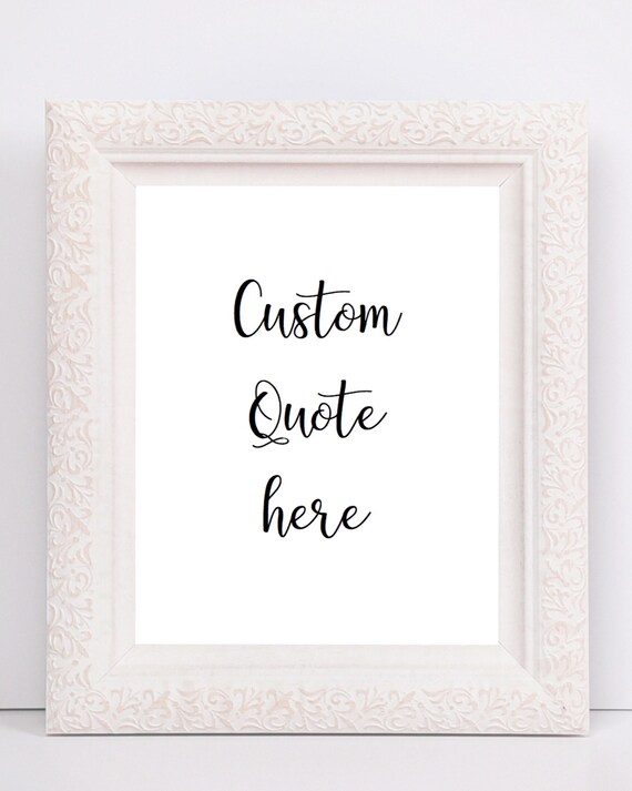 Custom Quote / Quote cards / Quote prints / Custom Print / | Etsy