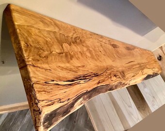 Live Edge Spalted Maple Shelf - Etsy