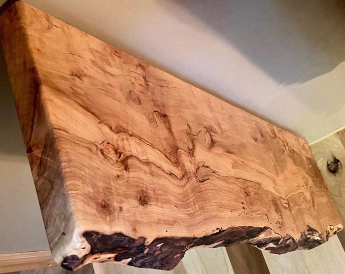 Live Edge Spalted Maple Shelf - Etsy
