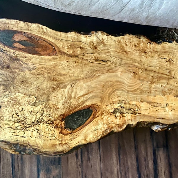 Wood Raw Edge Coffee Table - Etsy