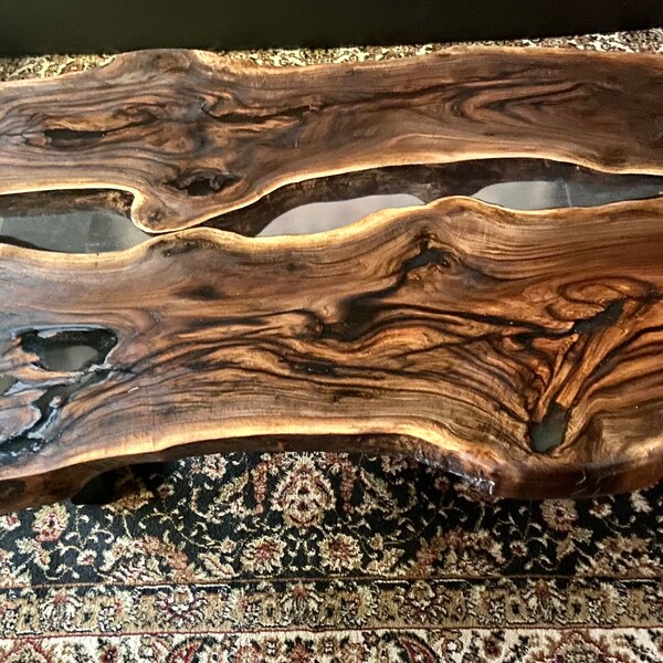 Live Edge Resin Table - Etsy
