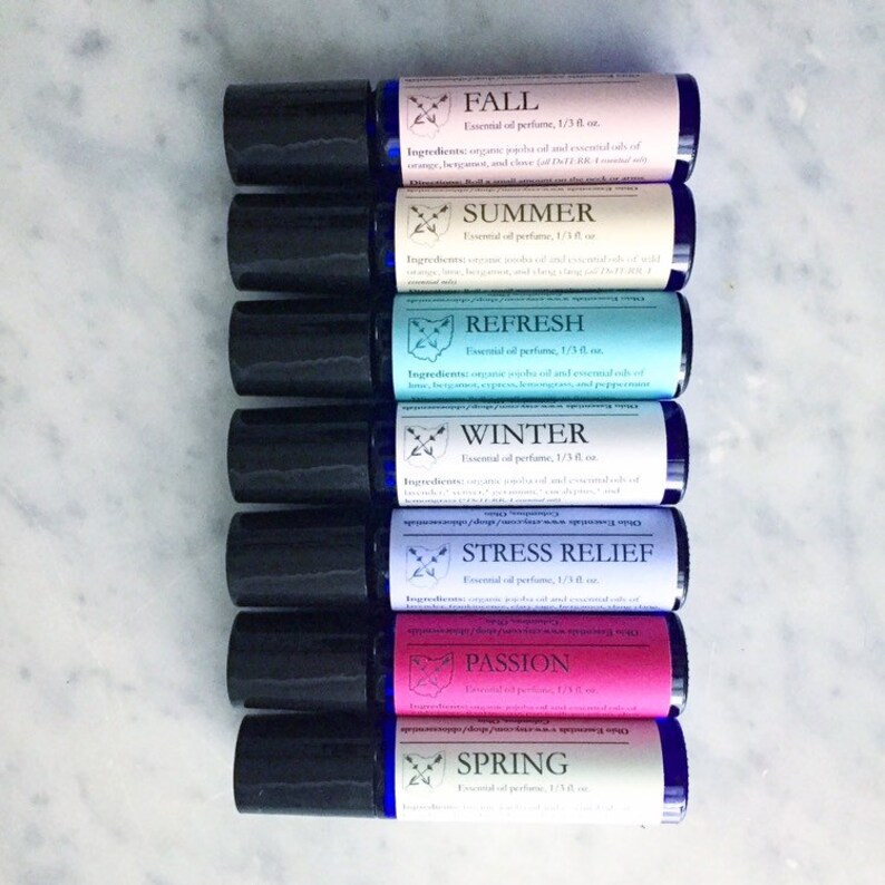 Choose 4 All Natural Perfume Oils - Etsy