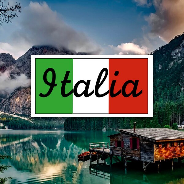Italian Flag Sticker - Etsy
