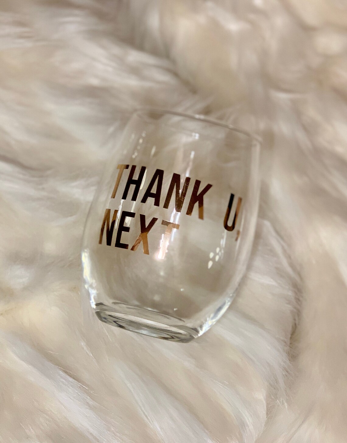 Merci Verre à vin sans tige cadeaux de jour damis | Etsy France