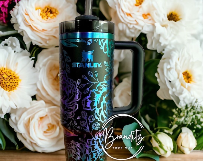 LIMITED EDITION - Stanley Black Chroma - Peony Vibes - Stanley 30oz and ...