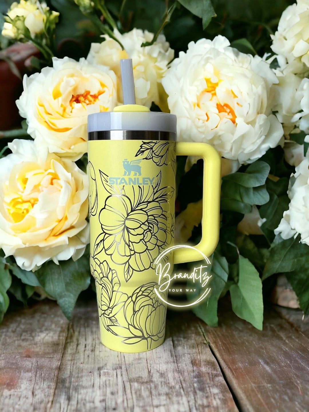 Pomelo - Peonies - Stanley 30oz & 40oz Adventure Quencher H2.0 ...