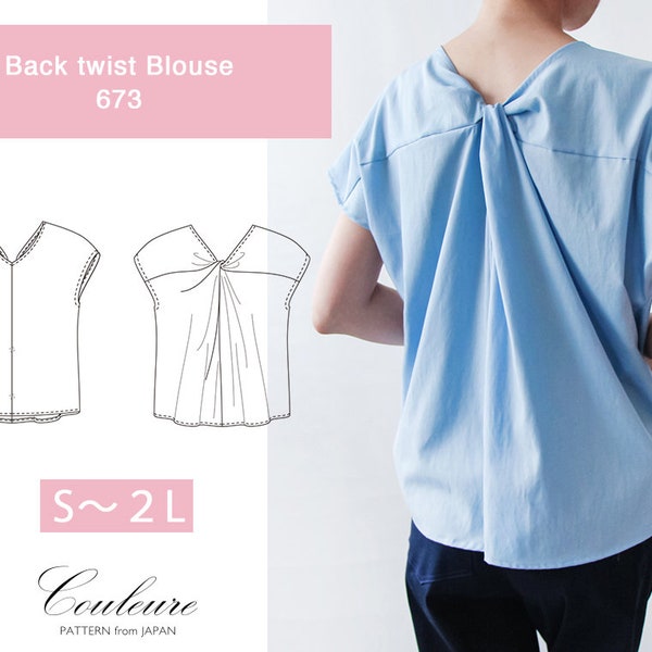 Japanese Style Blouse Pattern - Etsy