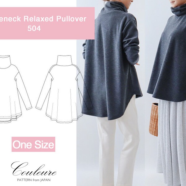 Turtleneck Sewing Pattern - Etsy
