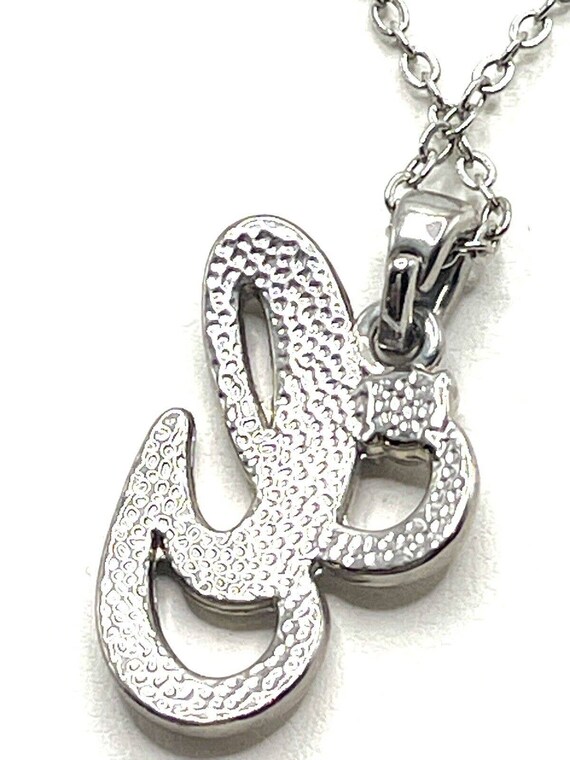 Silver Cursive Initial G Letter G Made With Swarovski… - Gem