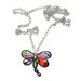 RMN Roman Pop Art Enamel Firefly Pendant Silver Necklace - Etsy