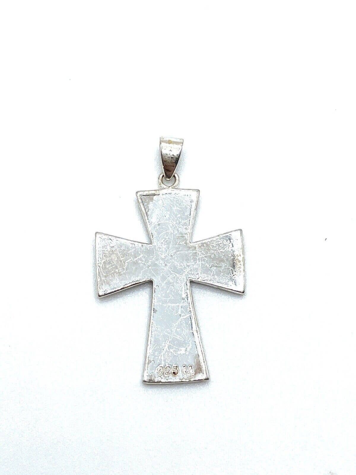 Sterling Silver the Lords Prayer Our Father Holy Cross Pendant ...