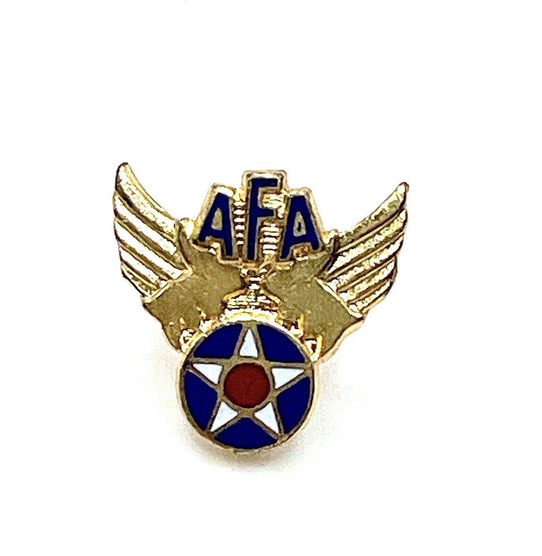 Vintage AFA Air Force Association Gold Enamel Tie Tac Lapel Pin ...