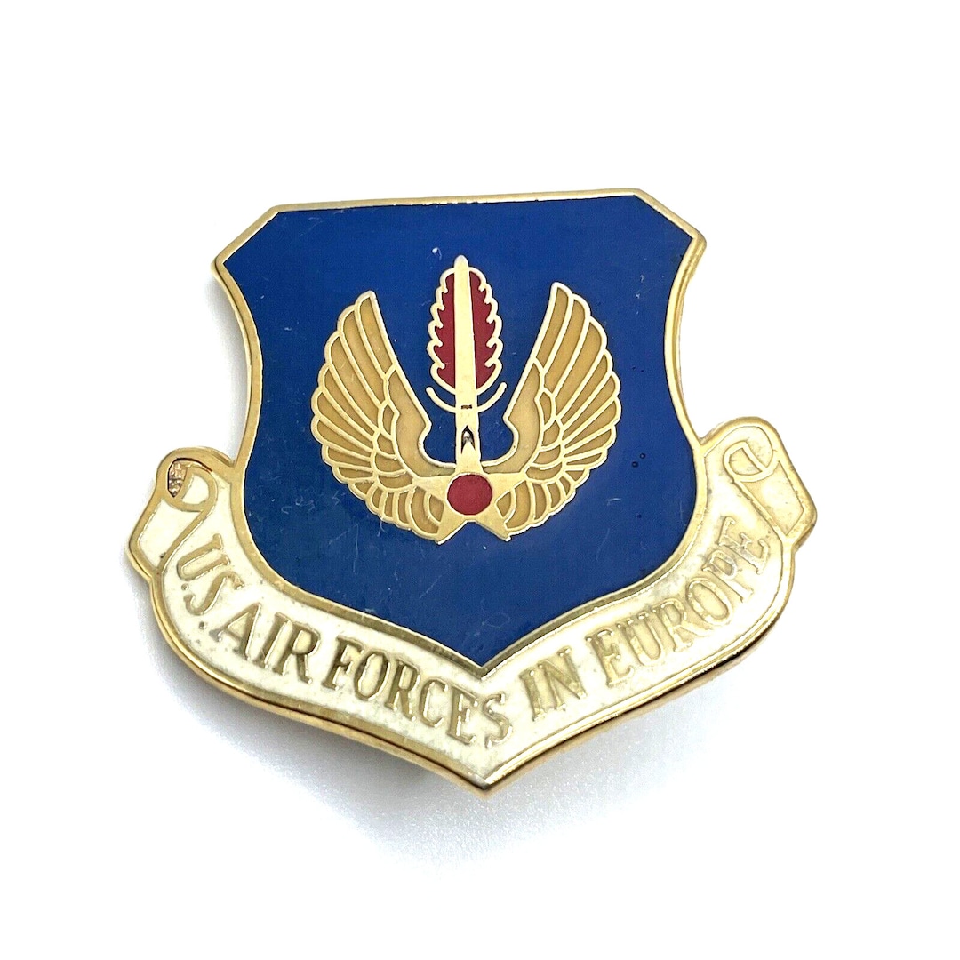 USAF Air Forces in Europe USAFE Hat Beret Insignia Badge Crest Lapel ...