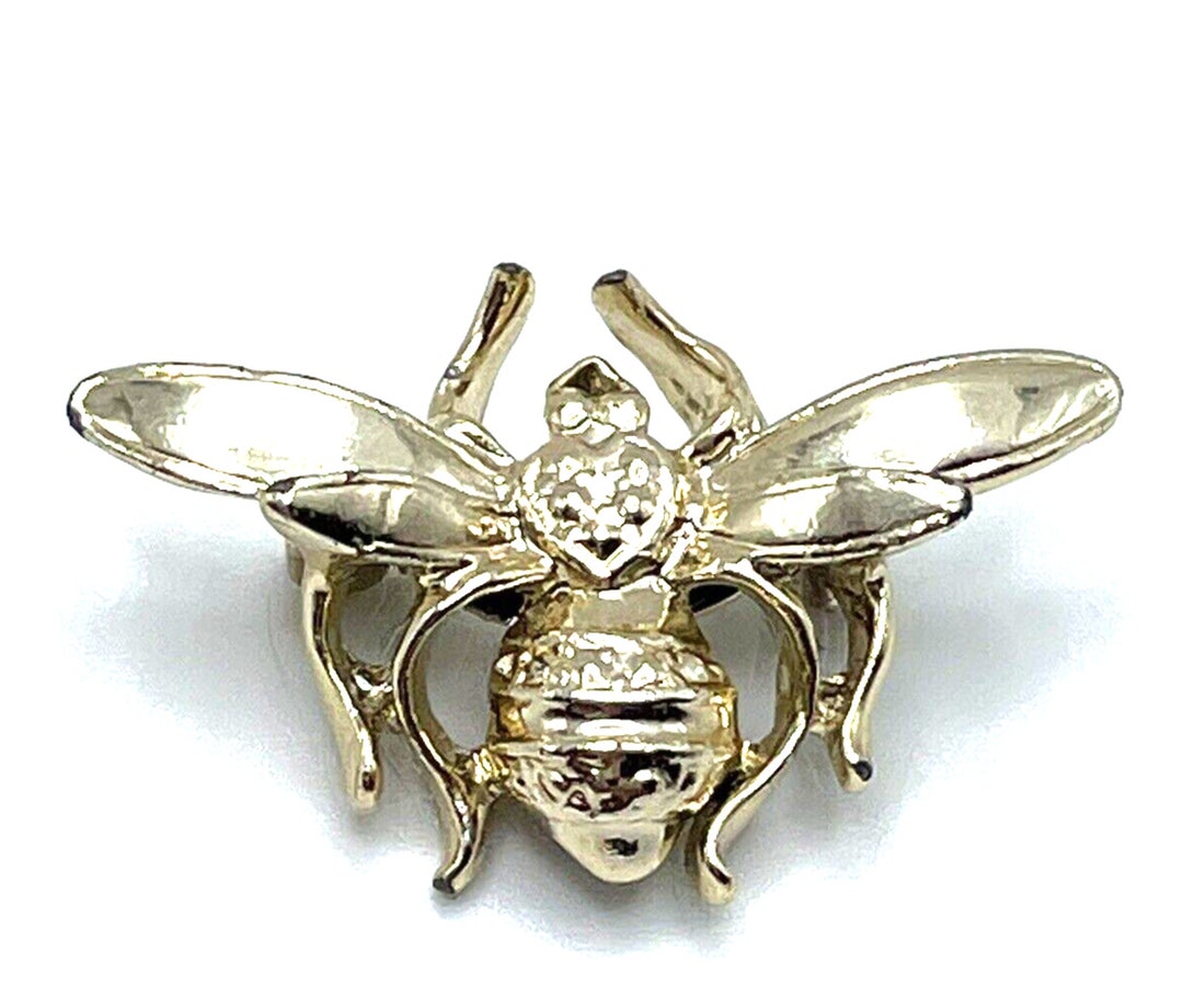 Figural Brooch Gold Wasp Flying Insect Bug Pin Vintage 1970s - Etsy
