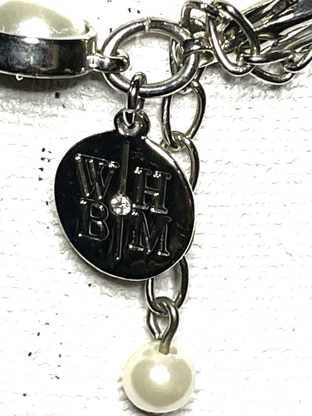 WHBM Necklace Black Lace Pearl Crystal Bib Statement RETIRED - Etsy