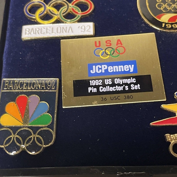 Vintage 1992 US Olympics Pins Collectors Set Barcelon… - Gem