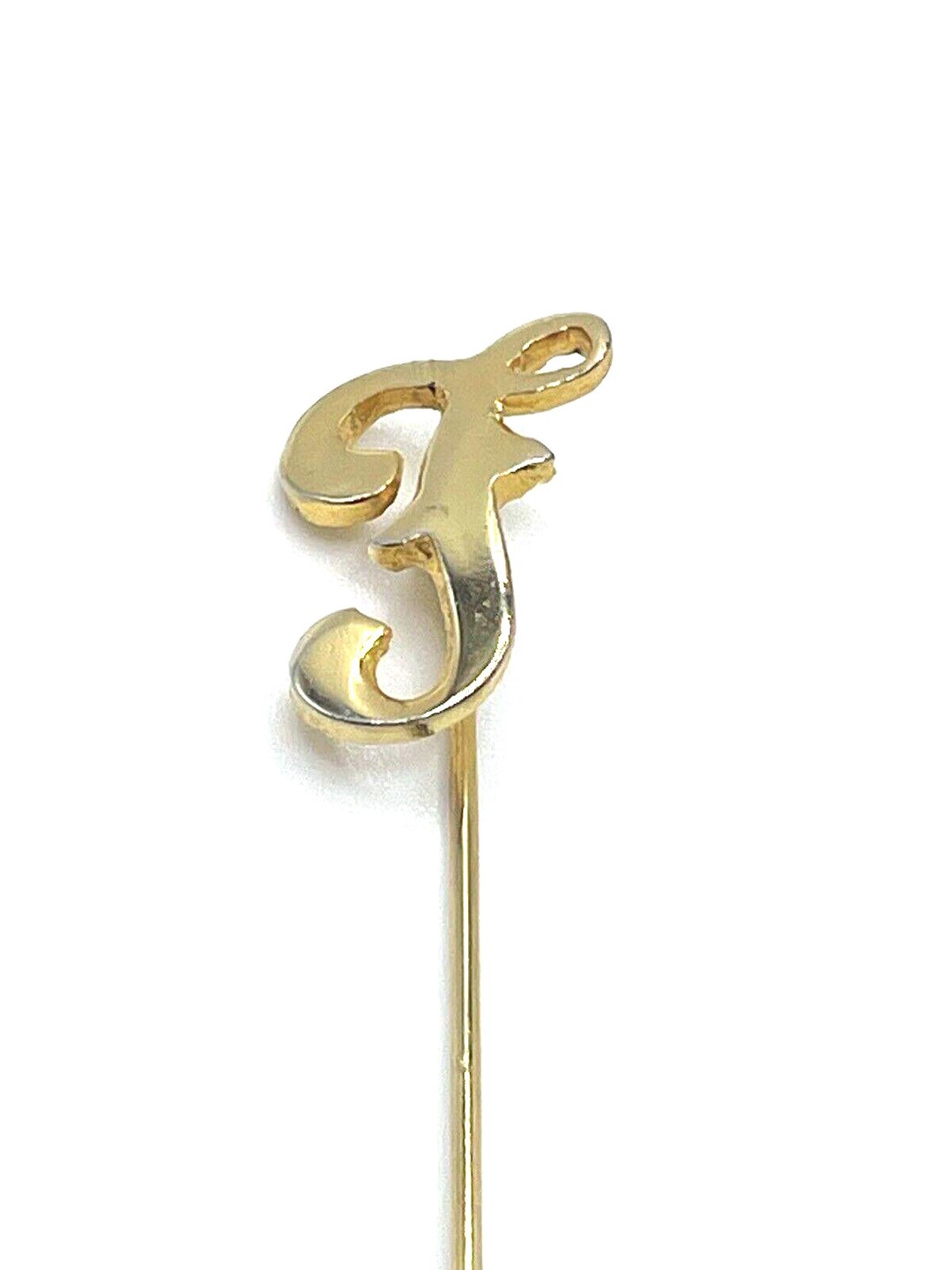 Vintage Gold Initial F Letter Stick Lapel Pin 1970s - Etsy