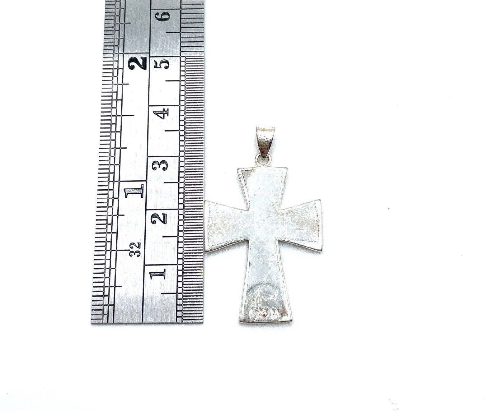 Sterling Silver the Lords Prayer Our Father Holy Cross Pendant ...