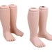 Collection of Handmade Porcelain Bisque Doll Supplies, Arms, Legs, and ...