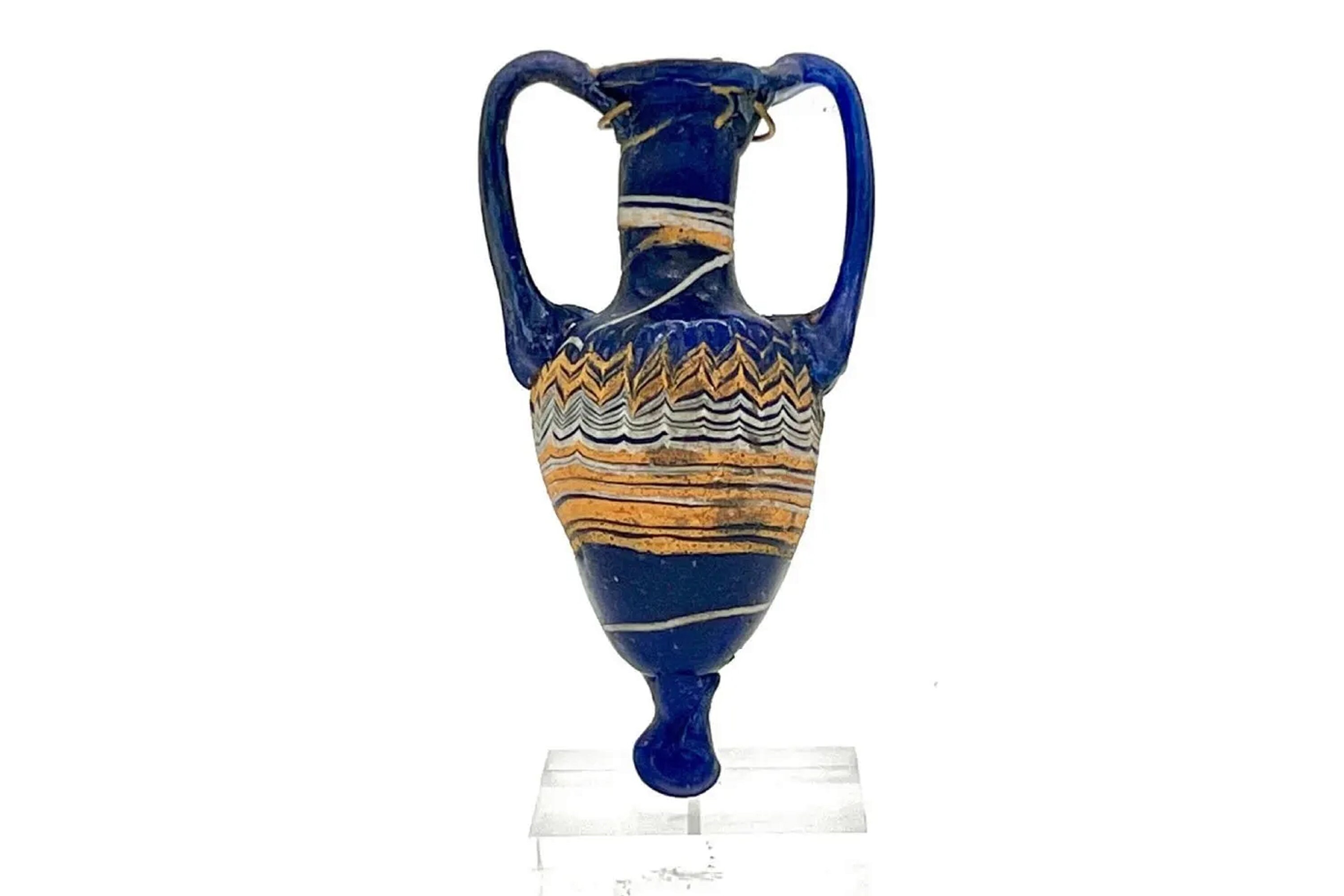 Ancient Classical Period Greece, Core Form Glass Amphoriskos Ca 5th to ...