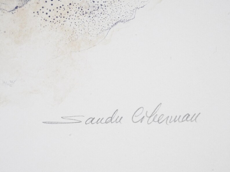 Motherhood, Color Lithograph Print on Paper by Sandu Liberman, A Jewish ...