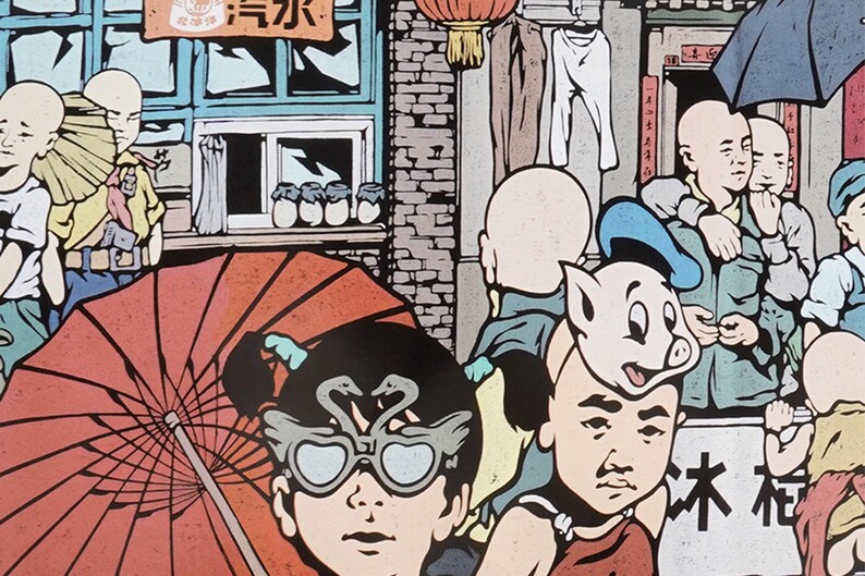 Huang Kai Chinese Taiwanese Comic Book Lithographic Print - Etsy