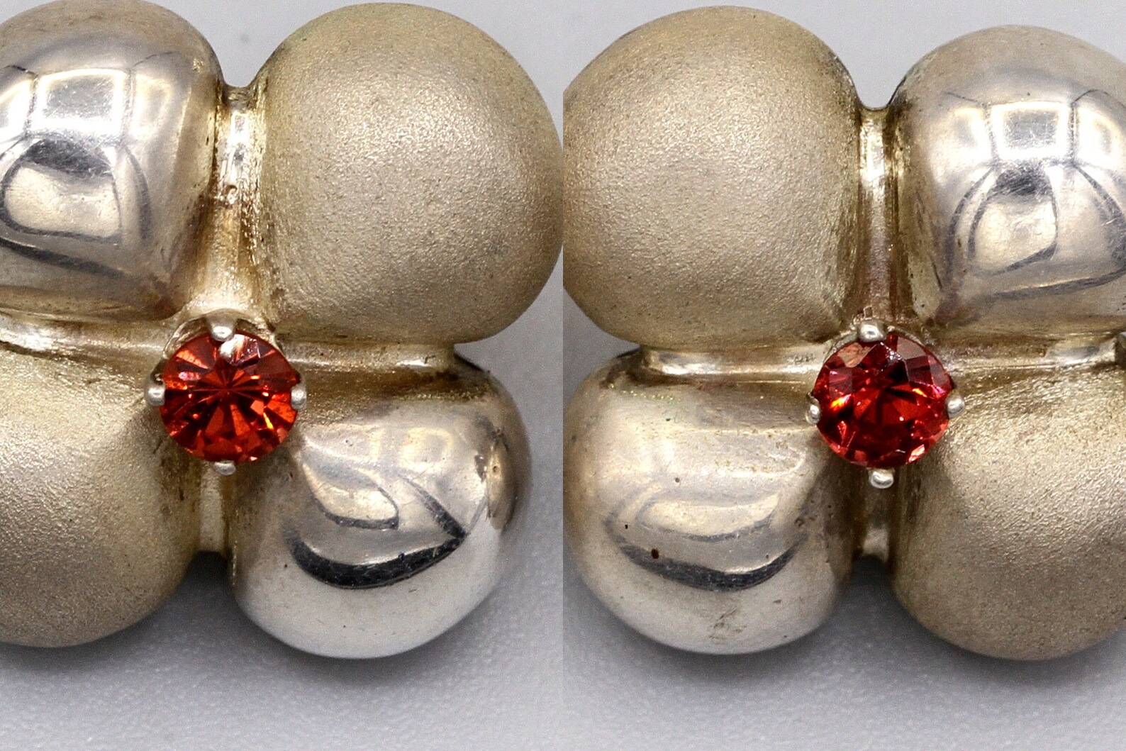 Avant Garde Jewelry Brushed Sterling Silver Studs Four Leaves - Etsy