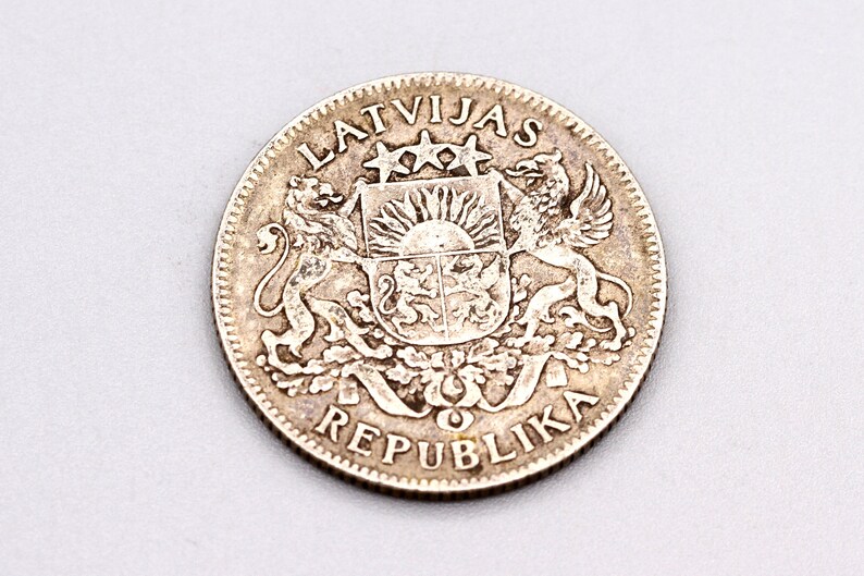 1 Lats 1924 Latvijas Republika Fine 835 High Grade Silver - Etsy