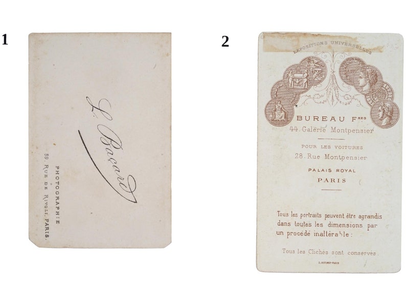 Antique 1871 French Carte De Visite, Military Memorabilia From Franco ...