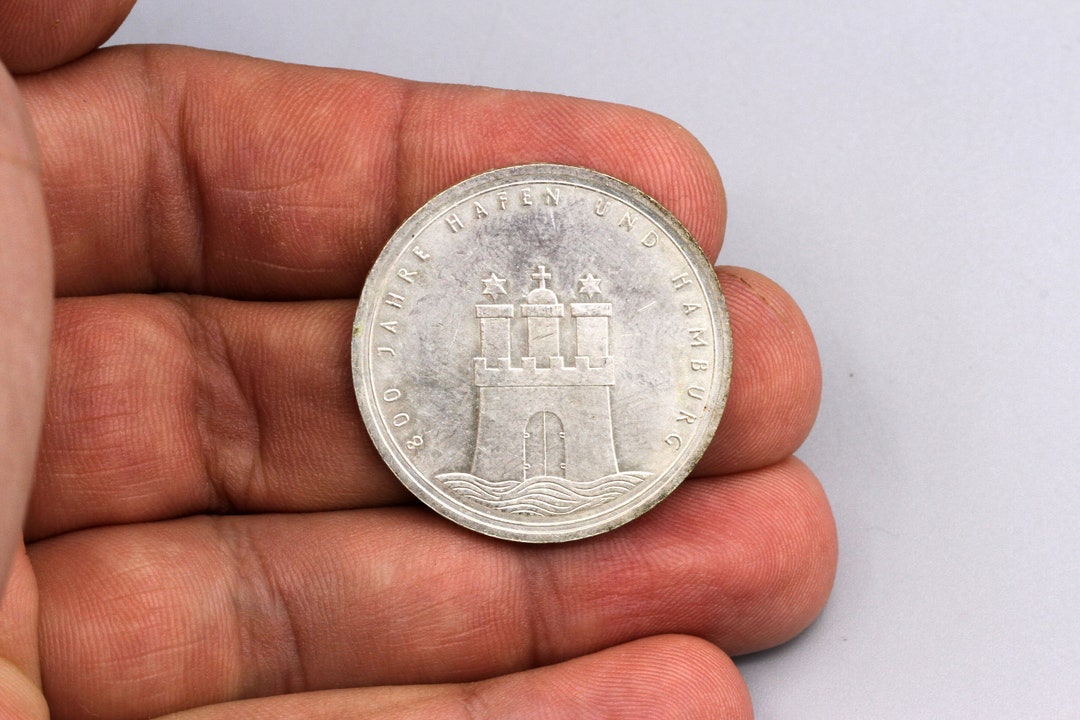 Vintage 1989 Germany Silver Coin High Grade 625 Silver Coins - Etsy