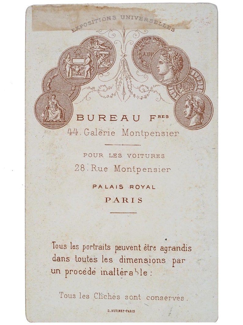 Antique 1871 French Carte De Visite, Military Memorabilia From Franco ...