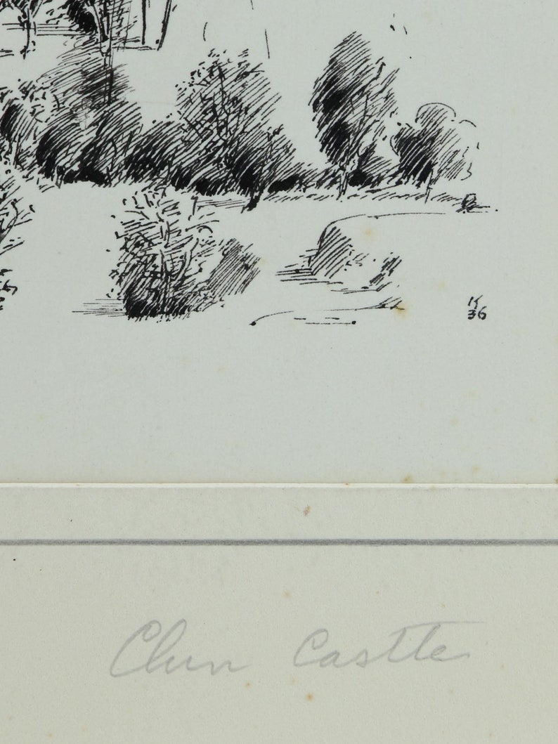 Drawing & Illustration Pen & Ink Art & Collectibles British Wales Lake ...