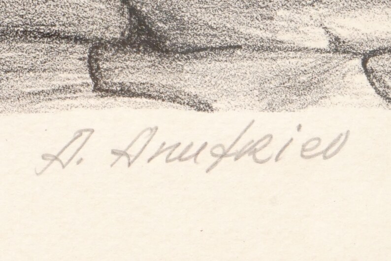 Alexander Anufriev Russian Art Lithograph Print Signed in - Etsy